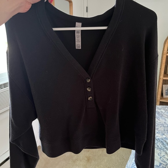 ALO Yoga | Tops | Alo Yoga Cropped Sweater | Poshmark